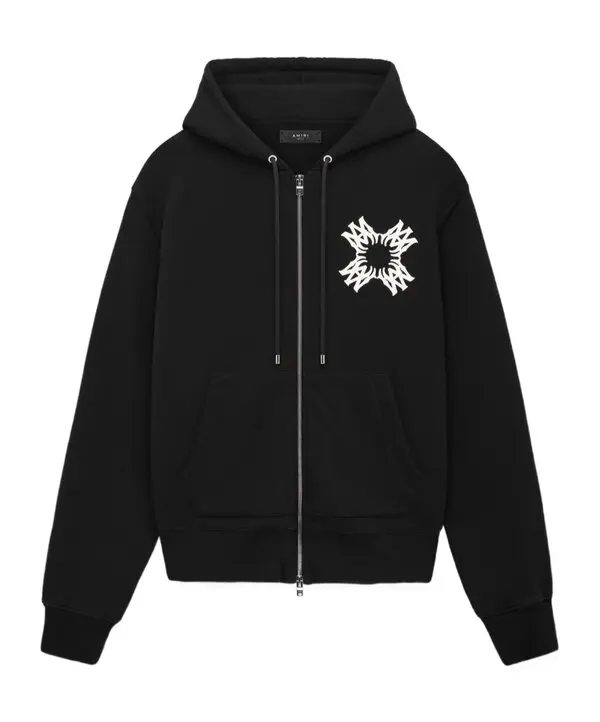 Amiri Zip-up Drawstring Hoodie