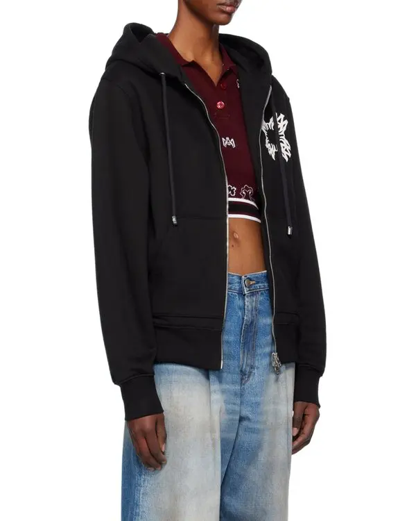 Amiri Zip-up Drawstring Hoodie