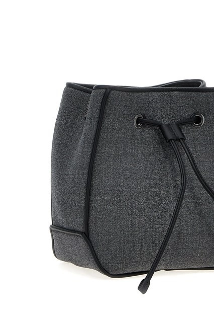 Brunello Cucinelli Monile Drawstring Bucket Bag