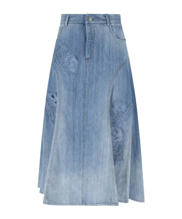 Ermanno Scervino Flared Midi Skirt