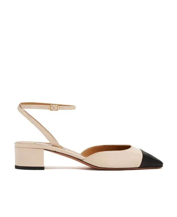 AQUAZZURA Two-tone Thick Heel Sandals