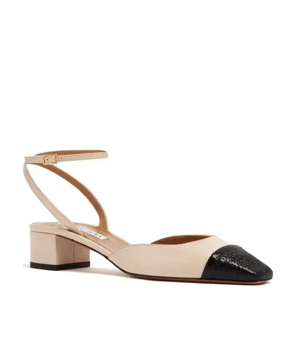 AQUAZZURA Two-tone Thick Heel Sandals