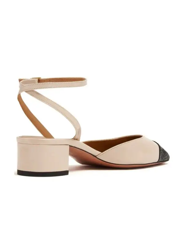 AQUAZZURA Two-tone Thick Heel Sandals
