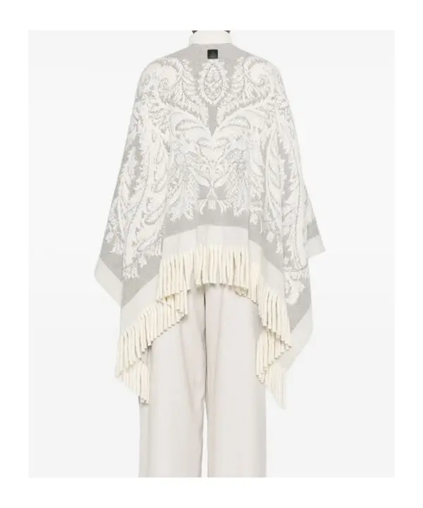 Etro Paisley-pattern Fringed Poncho
