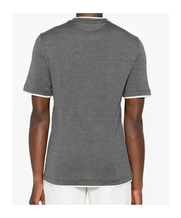 Brunello Cucinelli Crewneck Straight Hem T-shirt