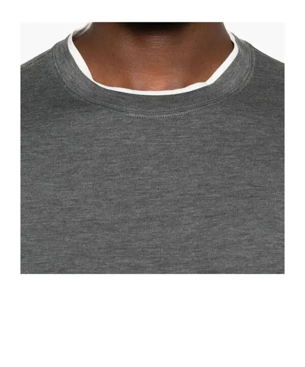Brunello Cucinelli Crewneck Straight Hem T-shirt