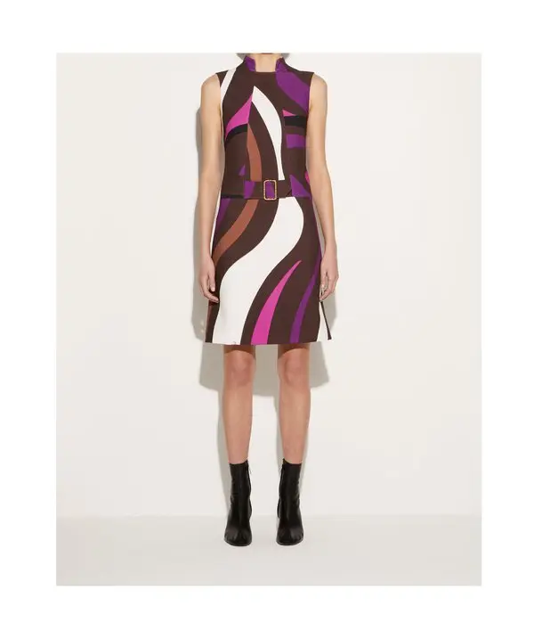 Emilio Pucci Marmo-print Sleeveless Mini Dress