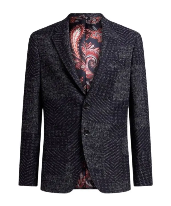 Etro Wool-blend Patchwork Blazer