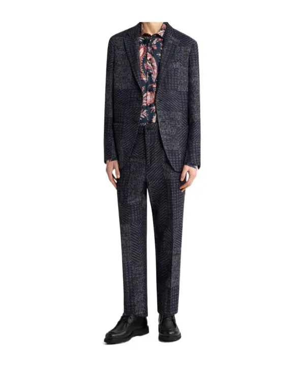 Etro Wool-blend Patchwork Blazer