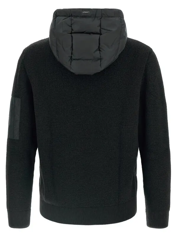 Herno Hooded Quilted-panel Jacket