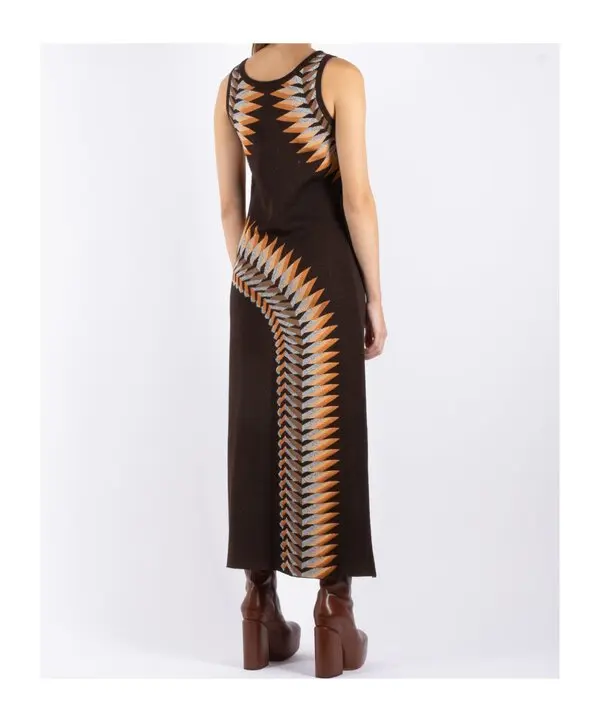 Rabanne Graphic Sleeveless Maxi Dress - Multicolor