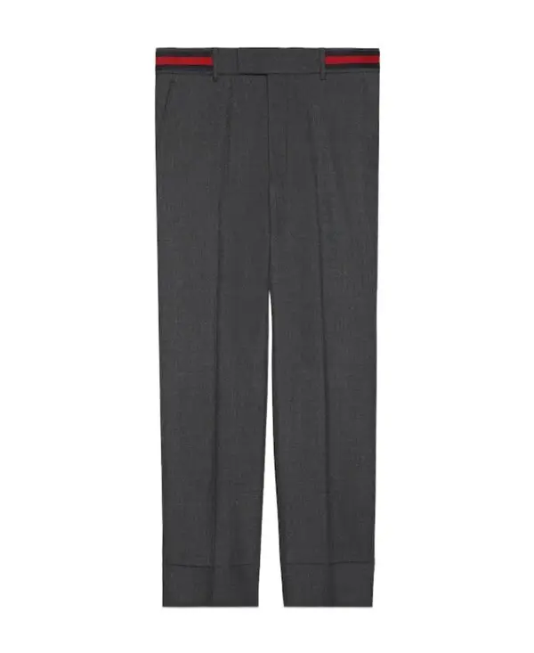 Gucci Twill Web Detailed Trousers