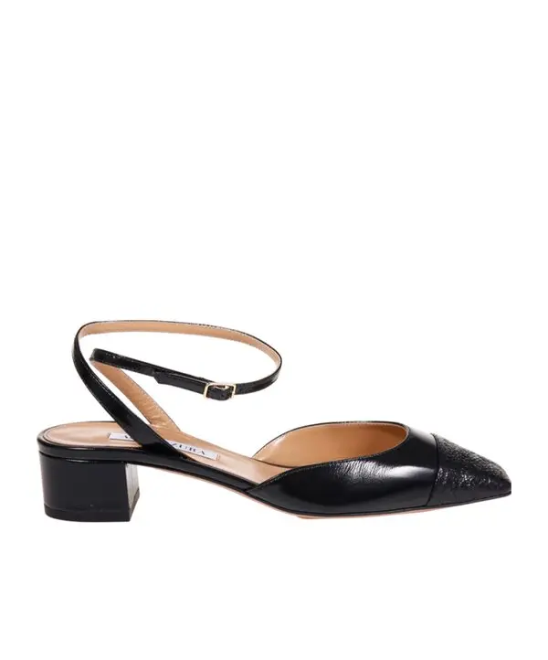 AQUAZZURA Two-toned Square Toe Pumps - Black