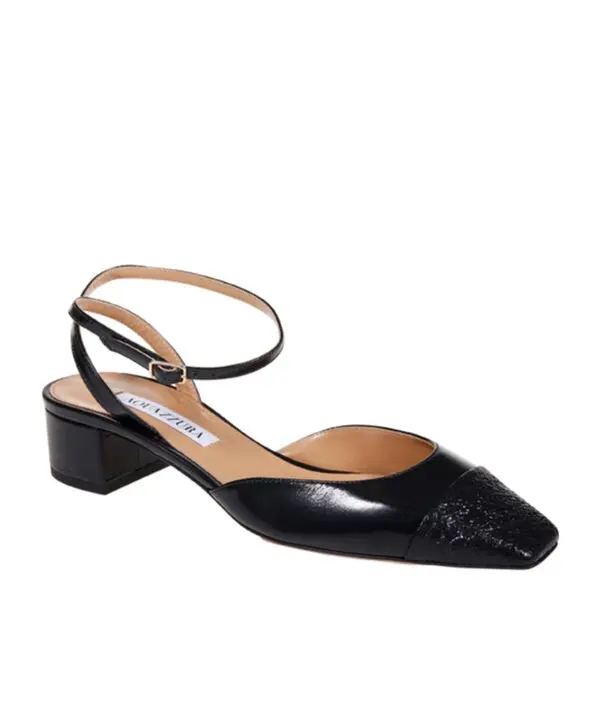 AQUAZZURA Two-toned Square Toe Pumps
