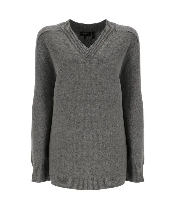 Theory V-neck Long Sleeve Jumper
