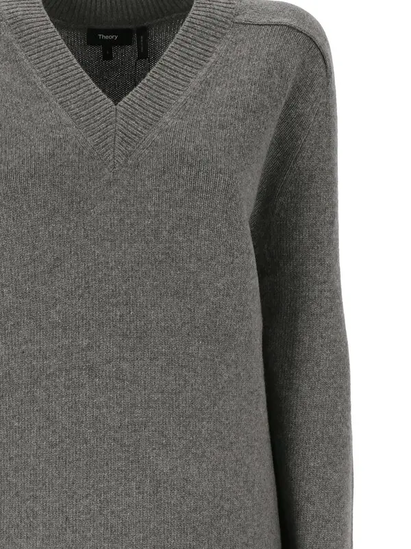 Theory V-neck Long Sleeve Jumper