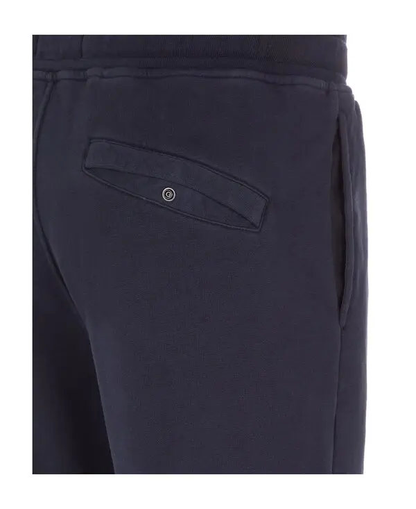 Stone Island Compass Logo-patch Cotton Track Shorts