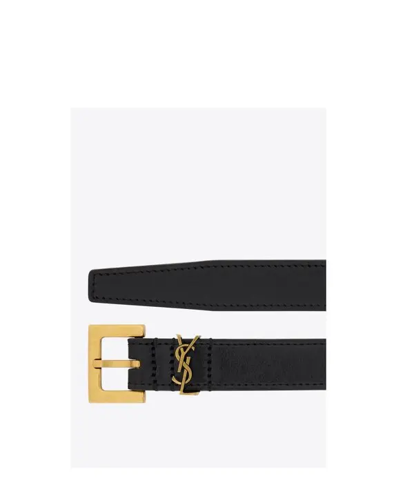 Saint Laurent Cassandre Thin Belt