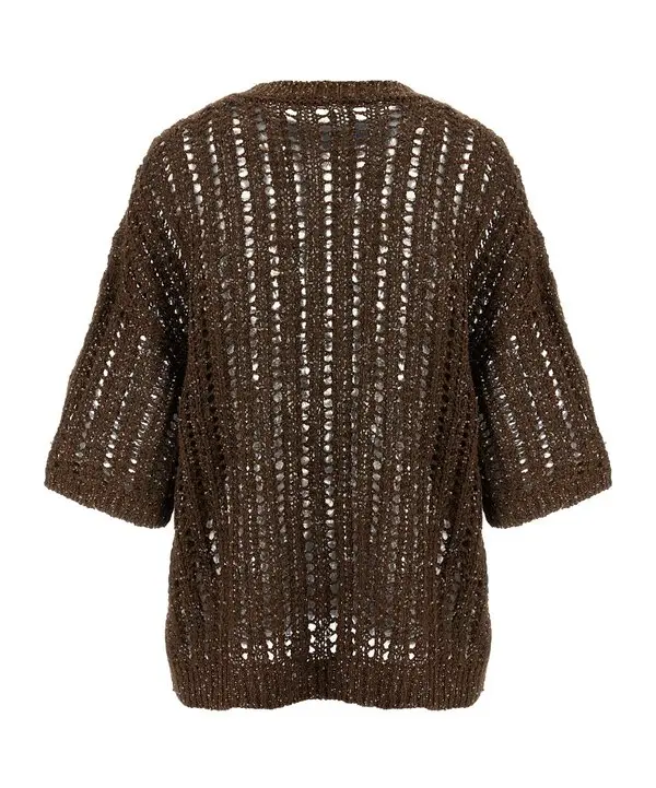 Brunello Cucinelli Short-sleeved Crewneck Knitted Jumper