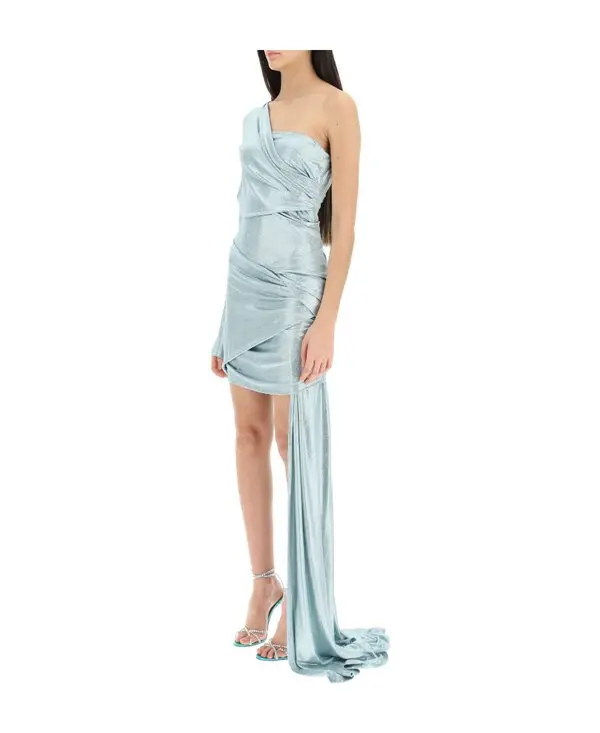 Off-White Asymmetric One-sleeved Dress