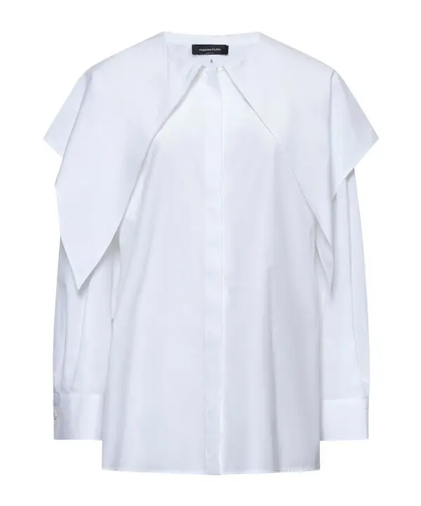 Fabiana Filippi Long Sleeve Oversized Collar Shirt