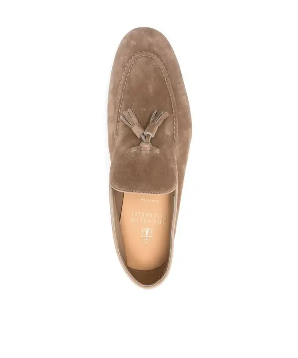 Brunello Cucinelli Fringed Slip-on Loafers