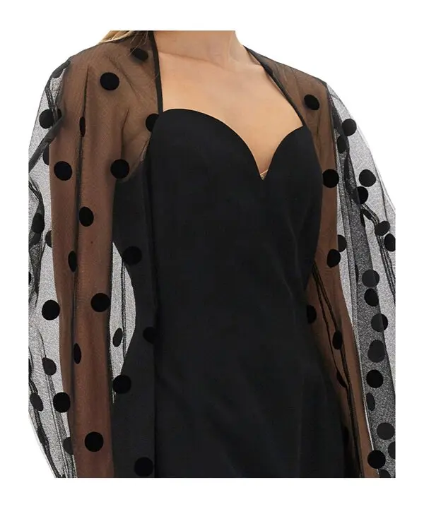 Nina Ricci Balloon Sleeve Polka Dot Dress