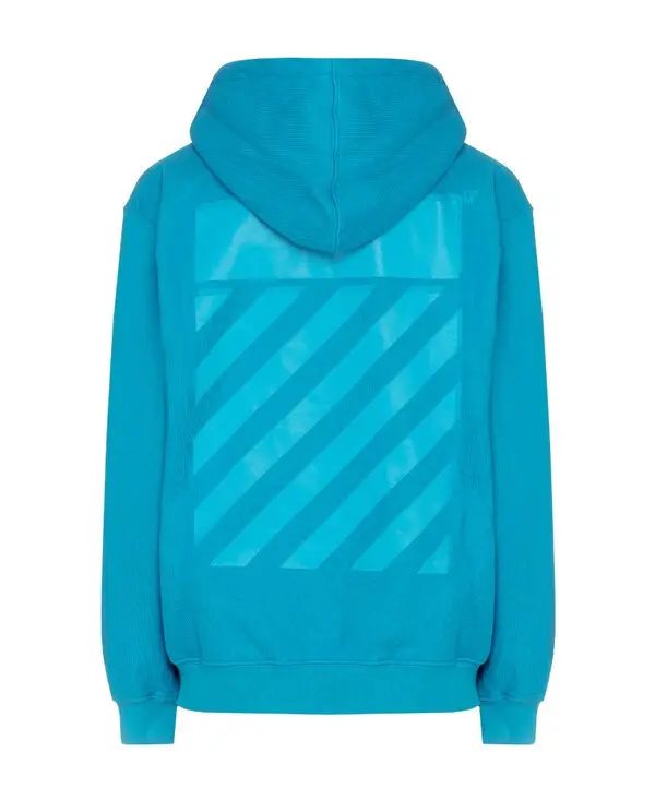 Off-White Diag-print Zip-front Hoodie