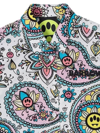 BARROW Paisley-print Short-sleeved Shirt