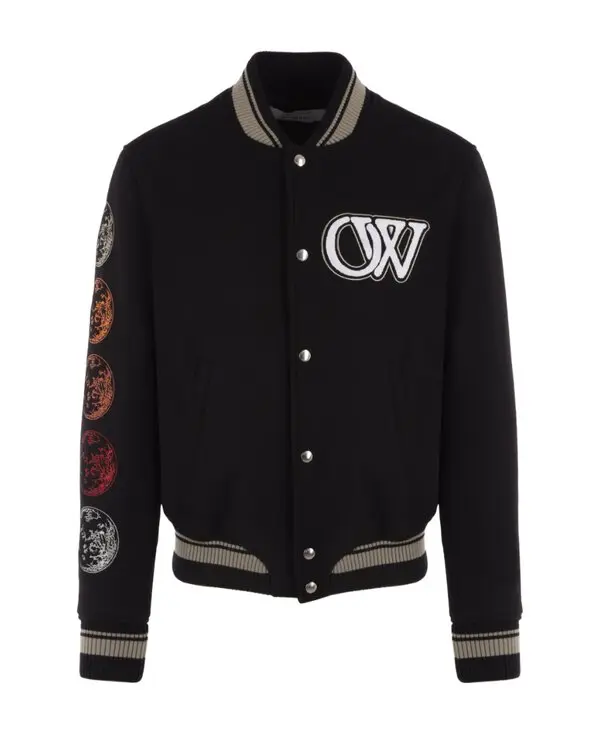 Off-White Logo Detailed Bomber Jacket