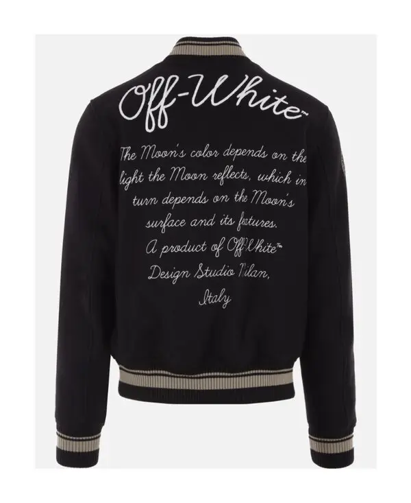 Off-White Logo Detailed Bomber Jacket