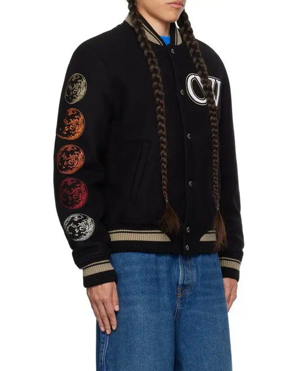 Off-White Logo Detailed Bomber Jacket