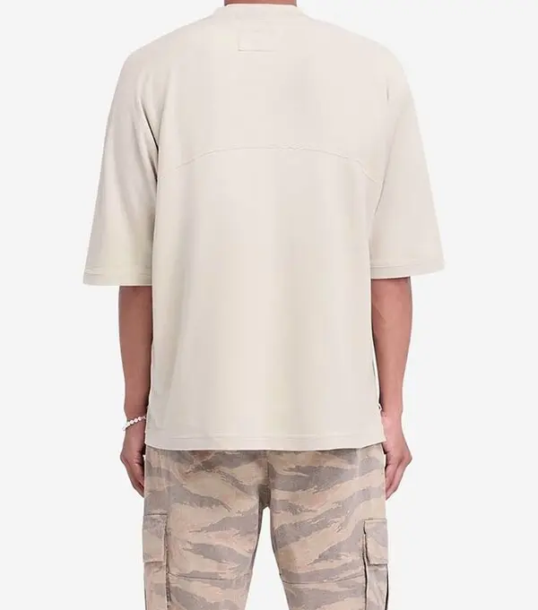 REPRESENT Seam-detail T-shirt - Oat