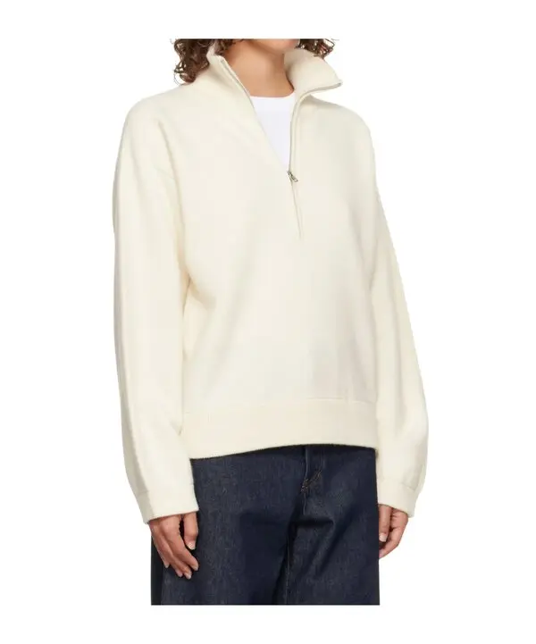 Loulou De Saison Dries Zipped Jumper - Ivory