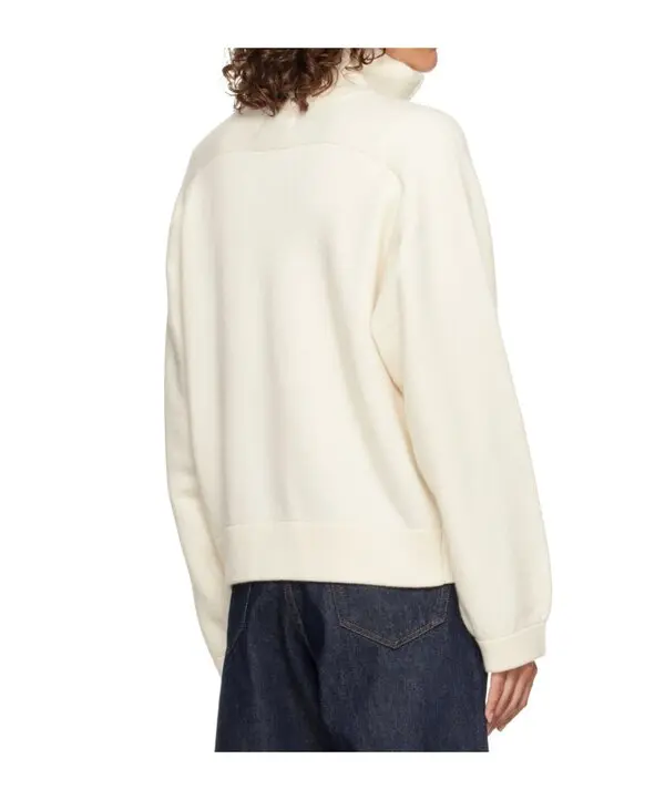 Loulou De Saison Dries Zipped Jumper - Ivory