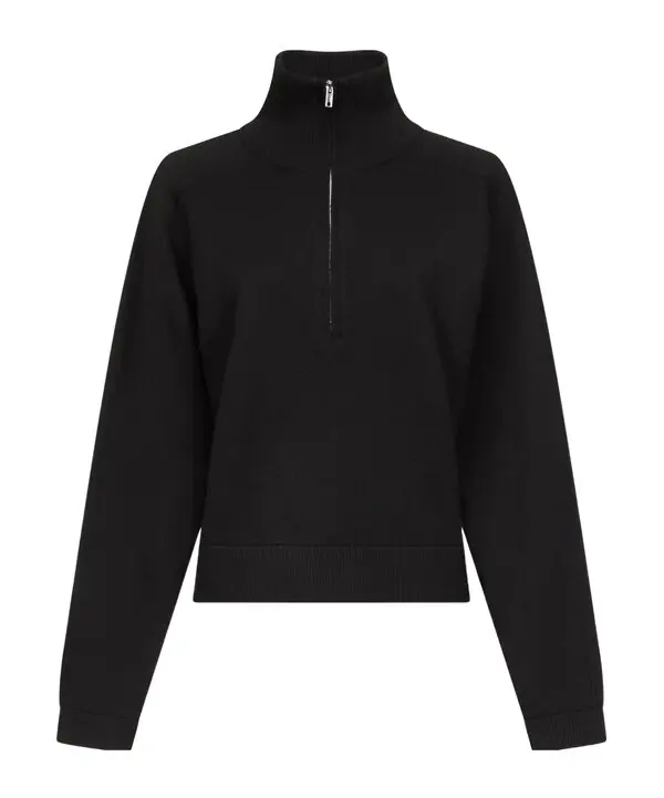 Loulou De Saison Dries Zip-front Sweater - Black