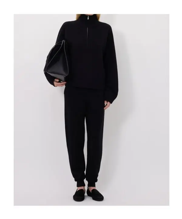 Loulou De Saison Dries Zip-front Sweater - Black