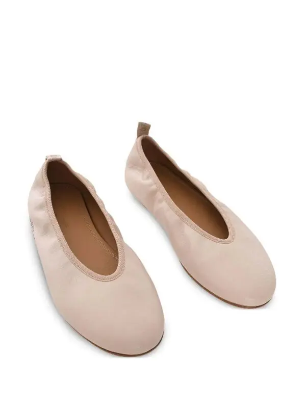 Off-White High Heels Ballerina Shoes