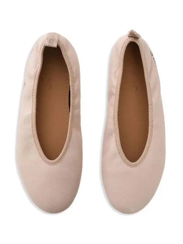 Off-White High Heels Ballerina Shoes