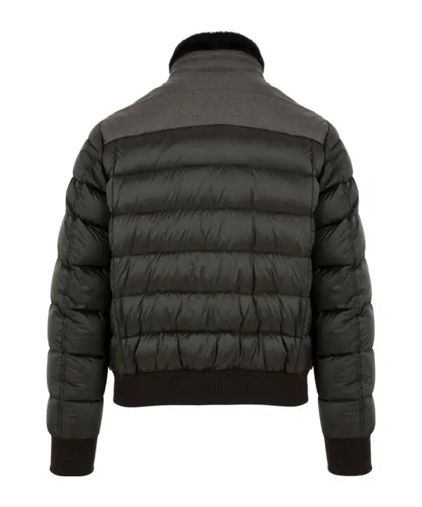 MOORER High Neck Padded Down Jacket