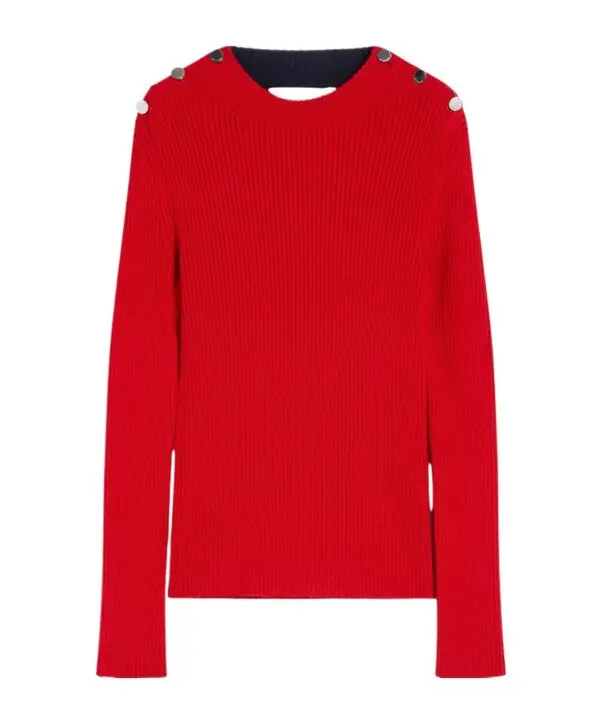 Sportmax Button-down Slim-fit Sweater - Red
