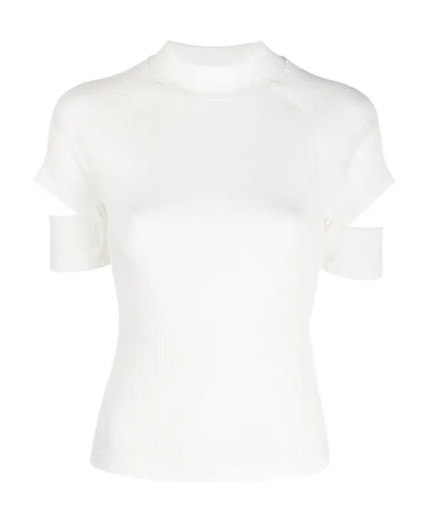 Helmut Lang Cut-out Sleeves Blouse