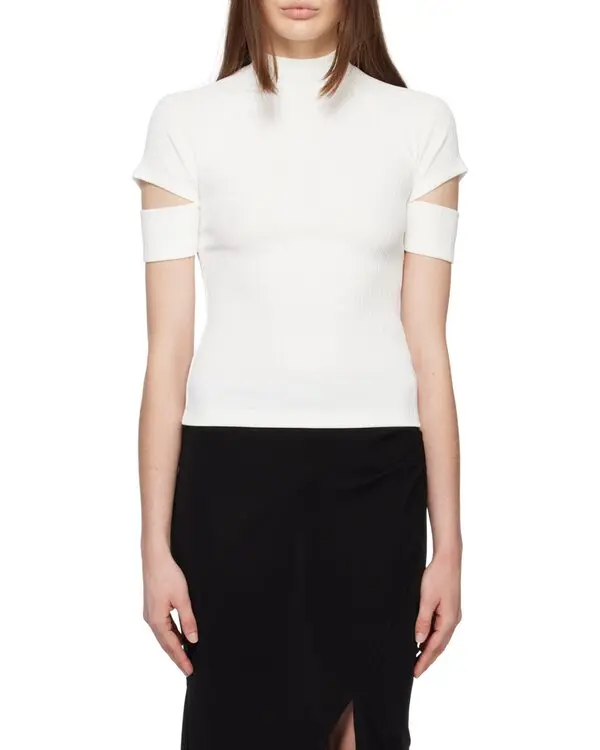 Helmut Lang Cut-out Sleeves Blouse