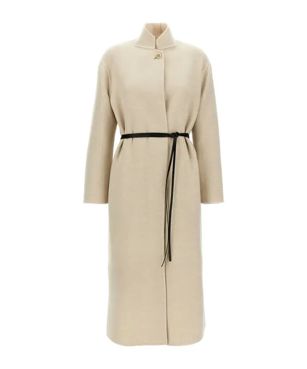 Fabiana Filippi Single-breasted Belted Coat