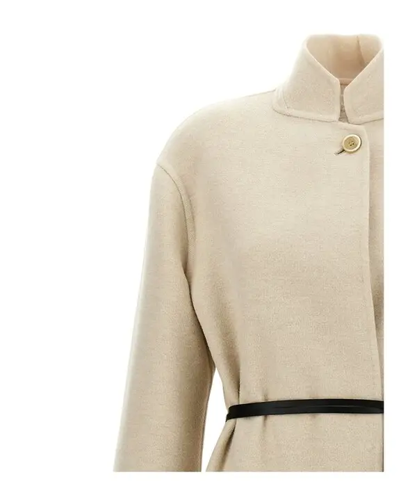 Fabiana Filippi Single-breasted Belted Coat