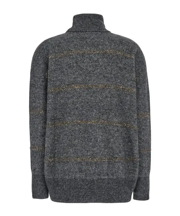 Brunello Cucinelli Oversized Turtleneck Knitted Jumper