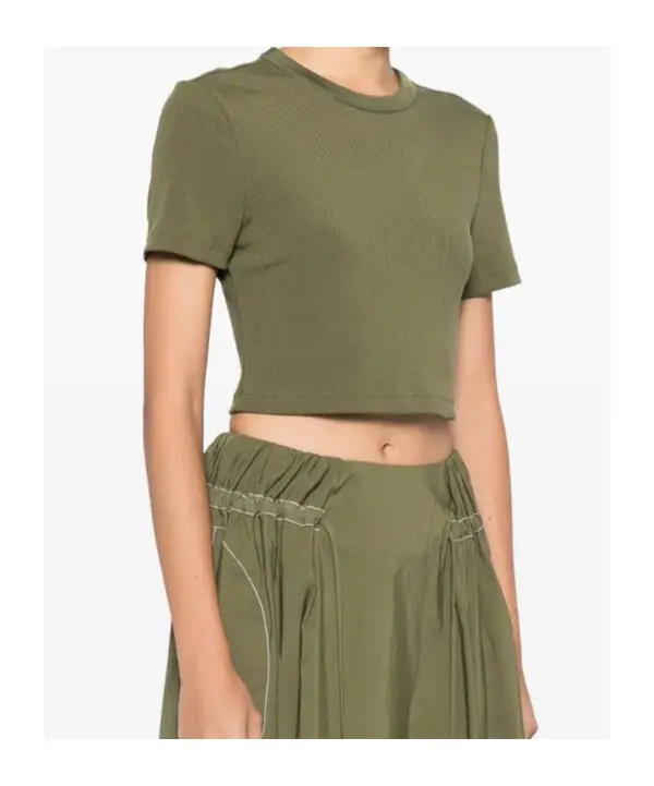 Simkhai Cinta Ribbed Cropped Top
