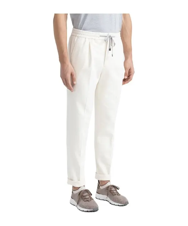 Peserico Mélange-effect Sweatpants - Granite