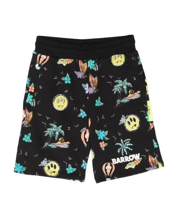BARROW Graphic-print Track Shorts