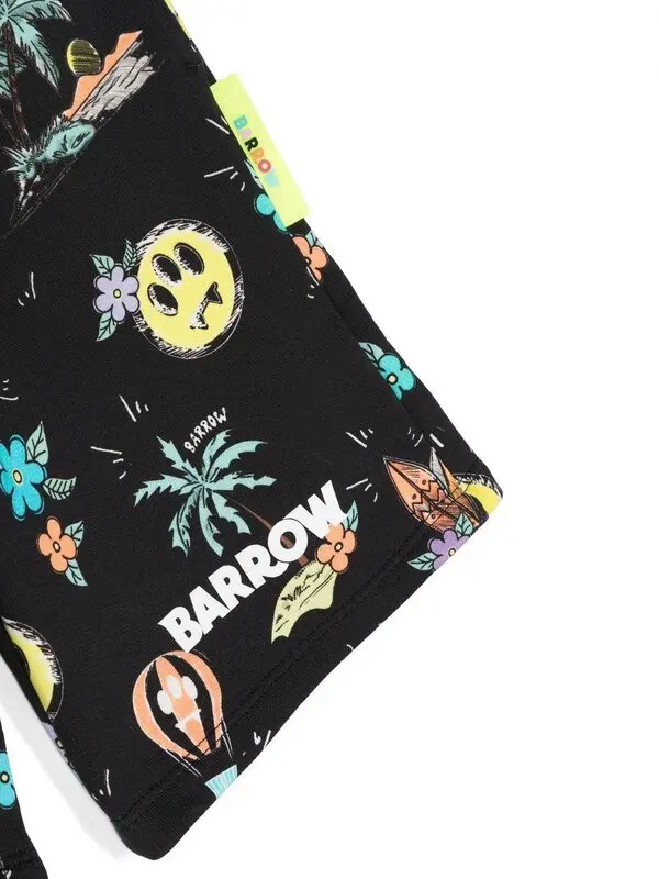 BARROW Graphic-print Track Shorts